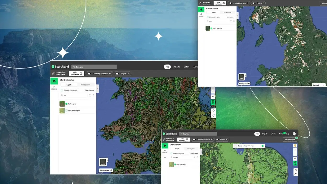 New geological layers: Soilscapes, soil depth and peat coverage